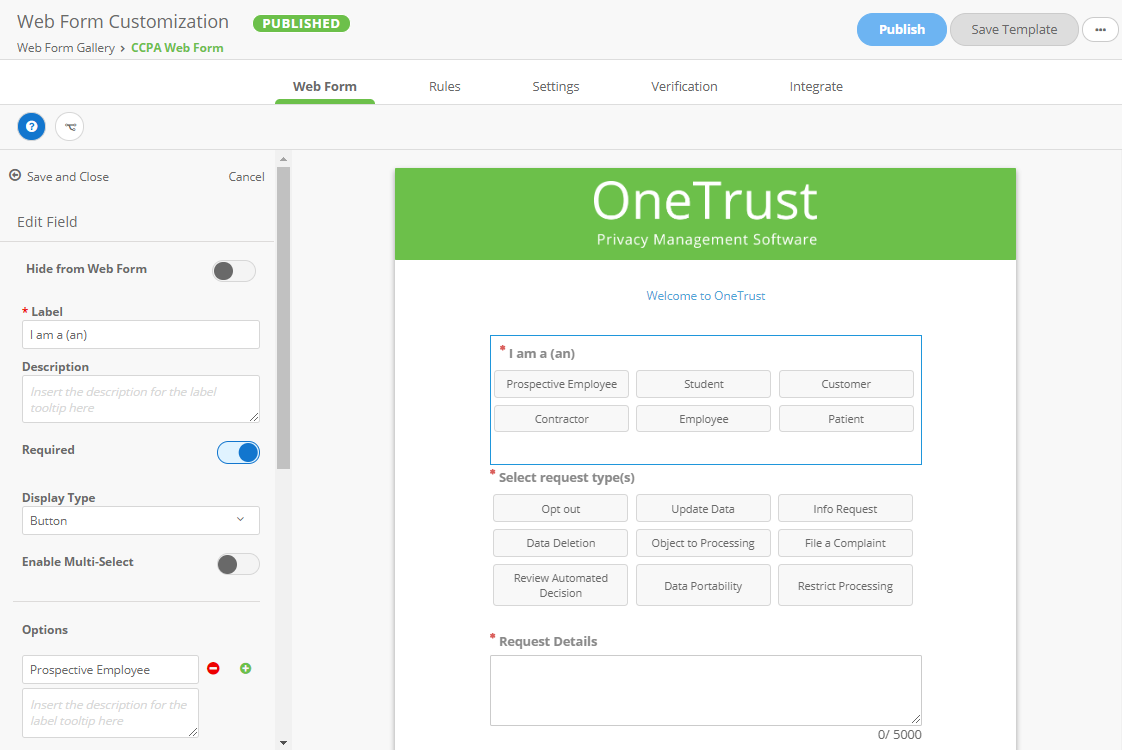 CCPA Opt-Out Guide for Developers | MyOneTrust