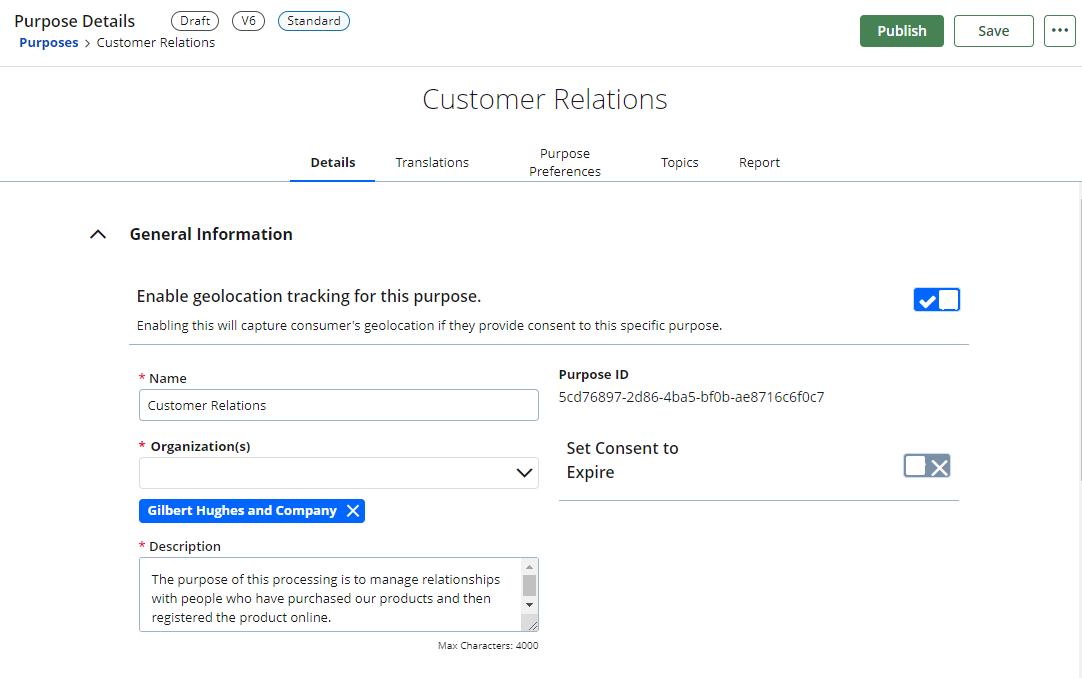 Enabling Geolocation Tracking for Multiple Consent Objects | MyOneTrust