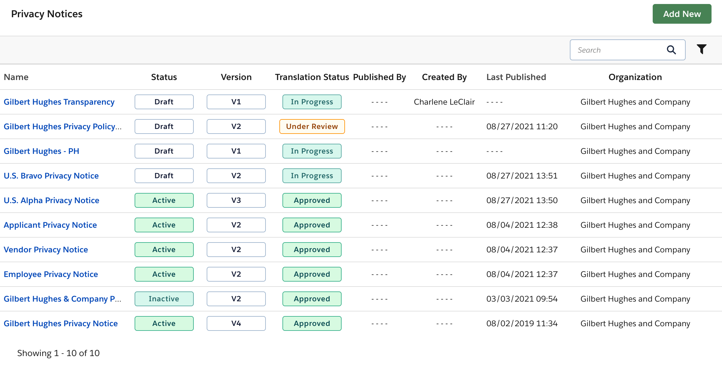 Integrating Privacy Notices | MyOneTrust