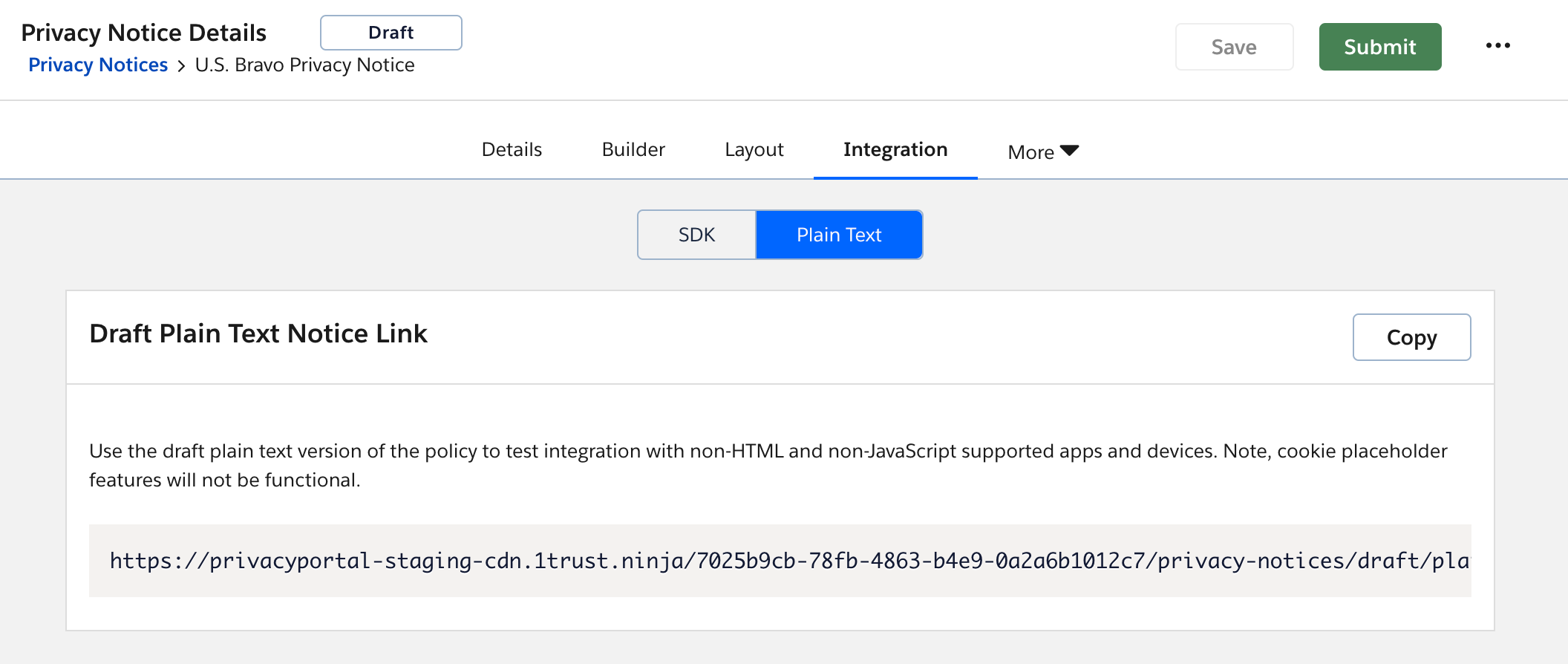 Integrating Privacy Notices | MyOneTrust