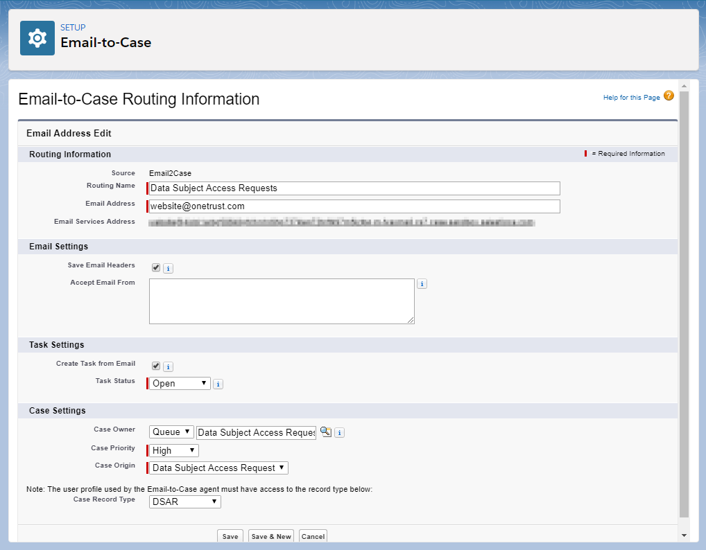 Using Salesforce Service Cloud to Manage Data Subject Requests | MyOneTrust