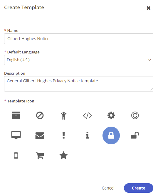 Creating Custom Privacy Notice Templates | MyOneTrust