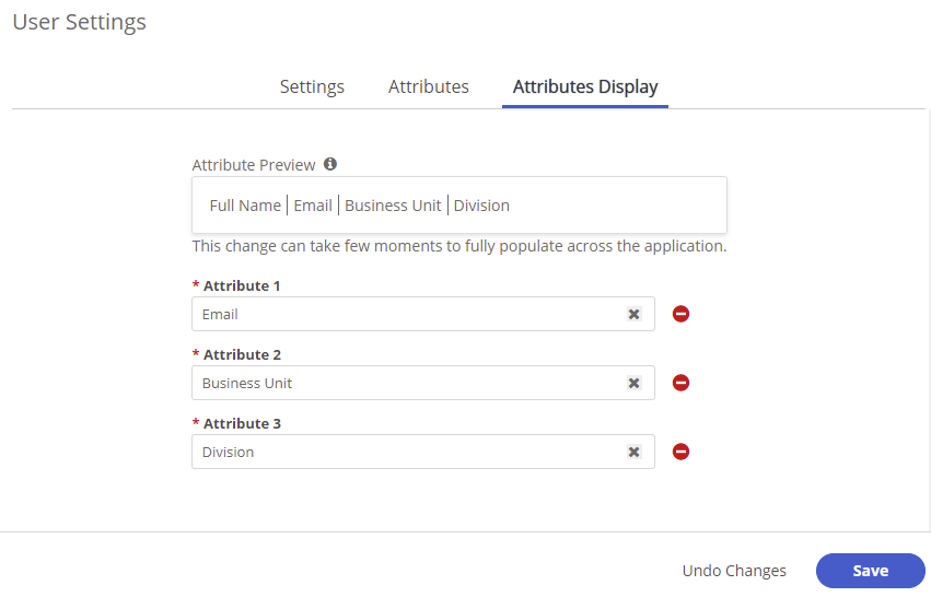 Configuring User Profile Attributes | MyOneTrust