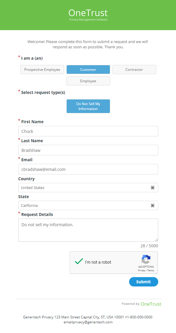 Best Practices: Processing CCPA Opt-Out Requests | MyOneTrust