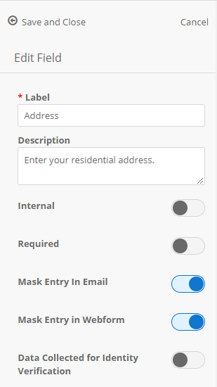 Customizing a Web Form | MyOneTrust