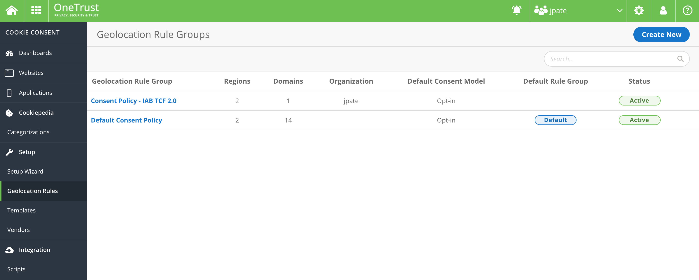 Logging Consent Records | MyOneTrust