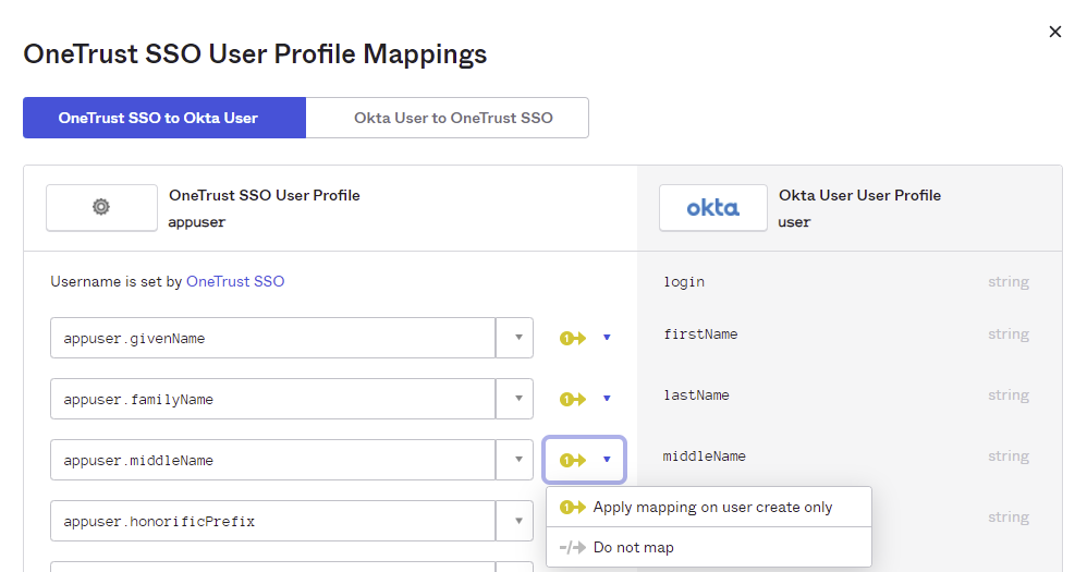 Configuring OneTrust with Okta for SCIM | MyOneTrust