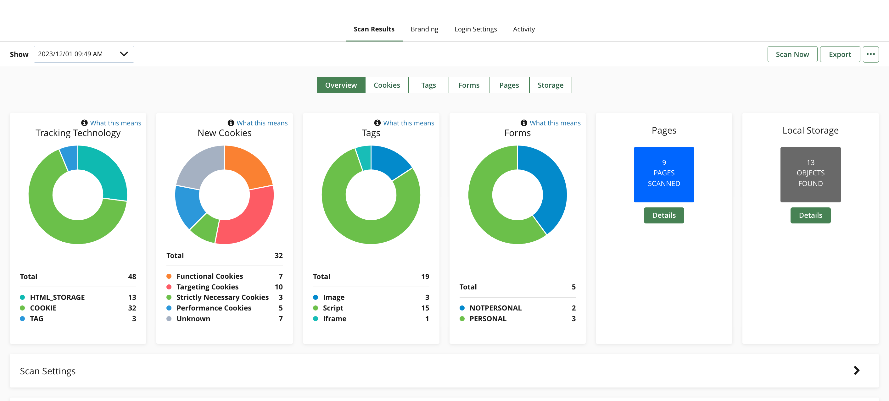 Viewing Scan Results | MyOneTrust