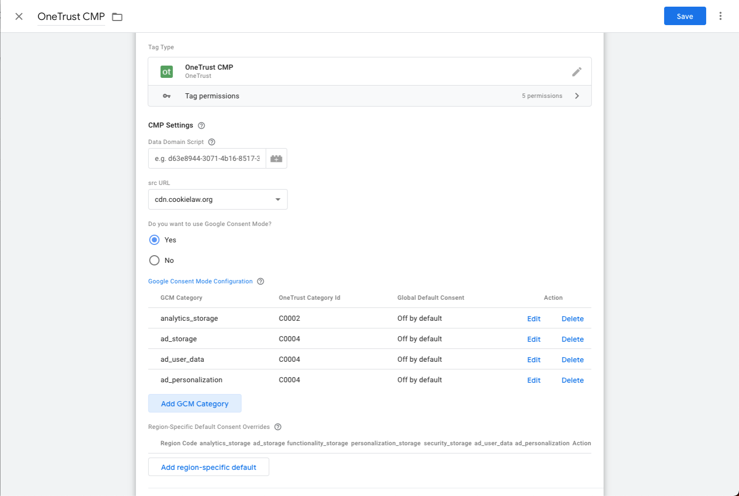 Cookie Consent Integration with Google Consent Mode | MyOneTrust