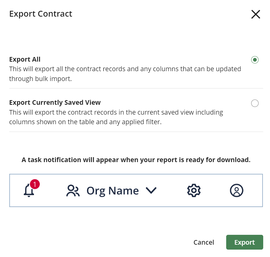 Bulk Updating Contracts | MyOneTrust