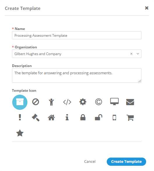 Creating a New Template | MyOneTrust