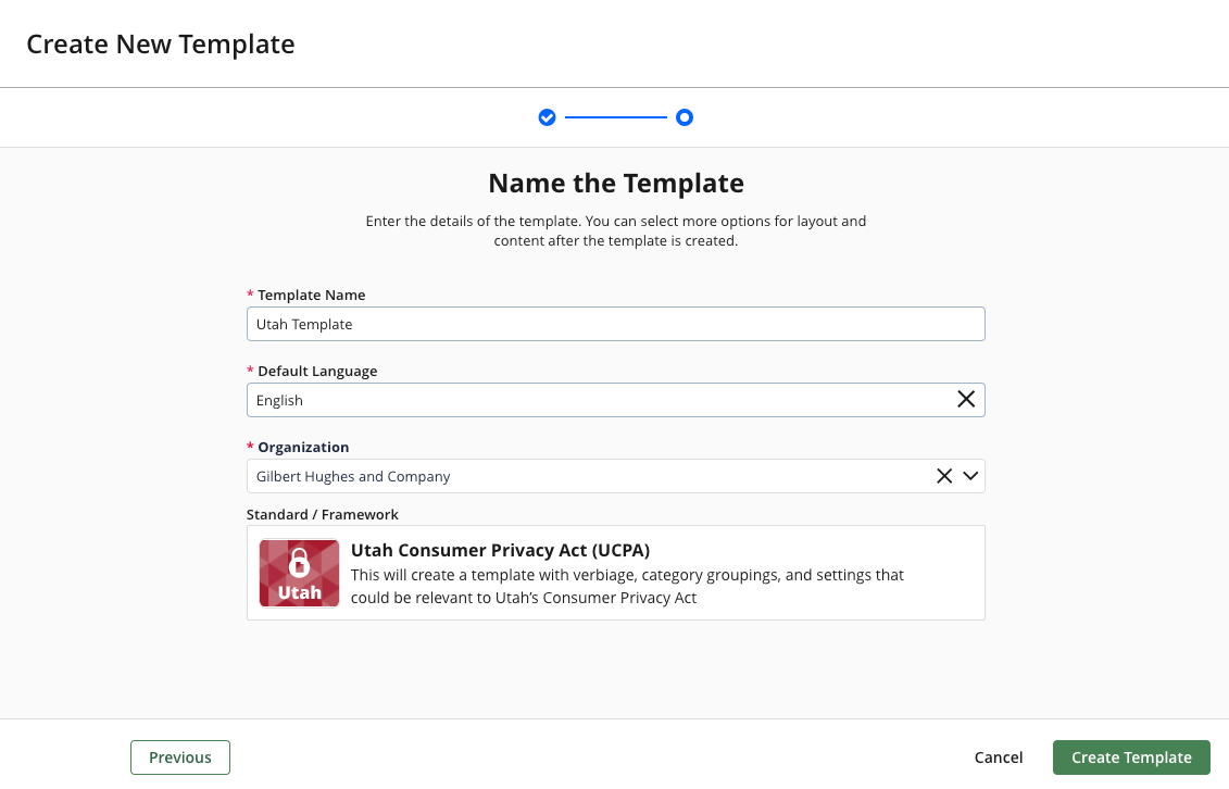 Adding, Editing, and Managing Cookie Consent Templates | MyOneTrust