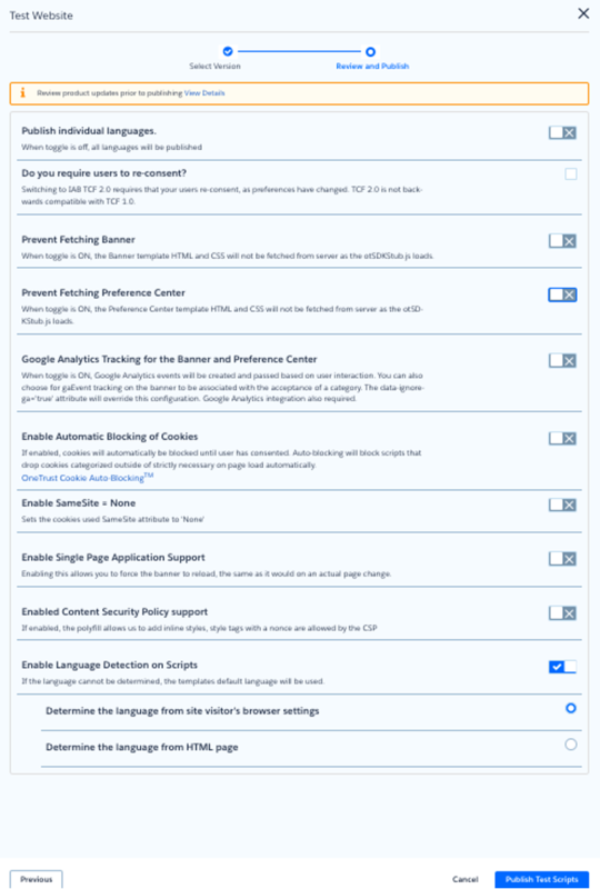 Publishing and Implementing Cookie Consent Scripts | MyOneTrust