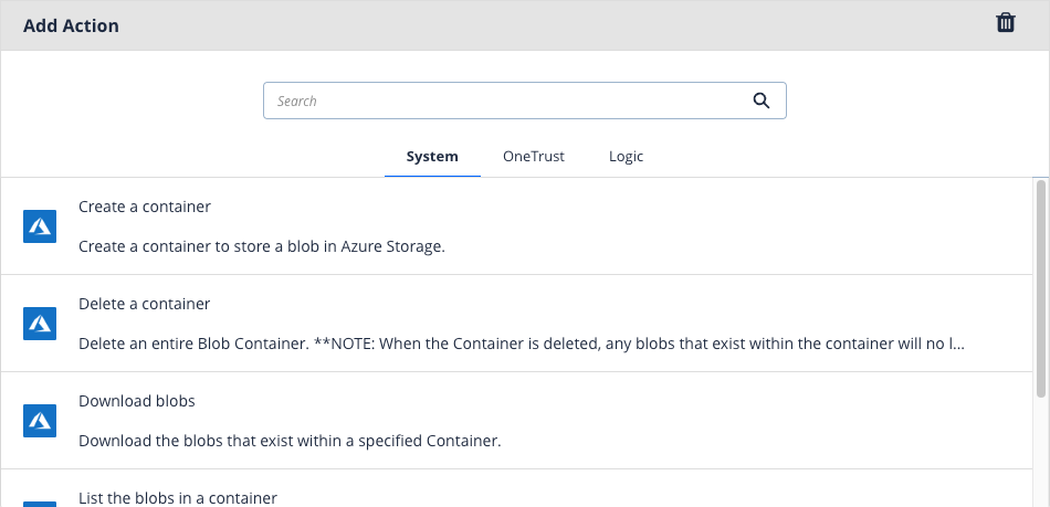 Managing Files in OneTrust Integrations | MyOneTrust