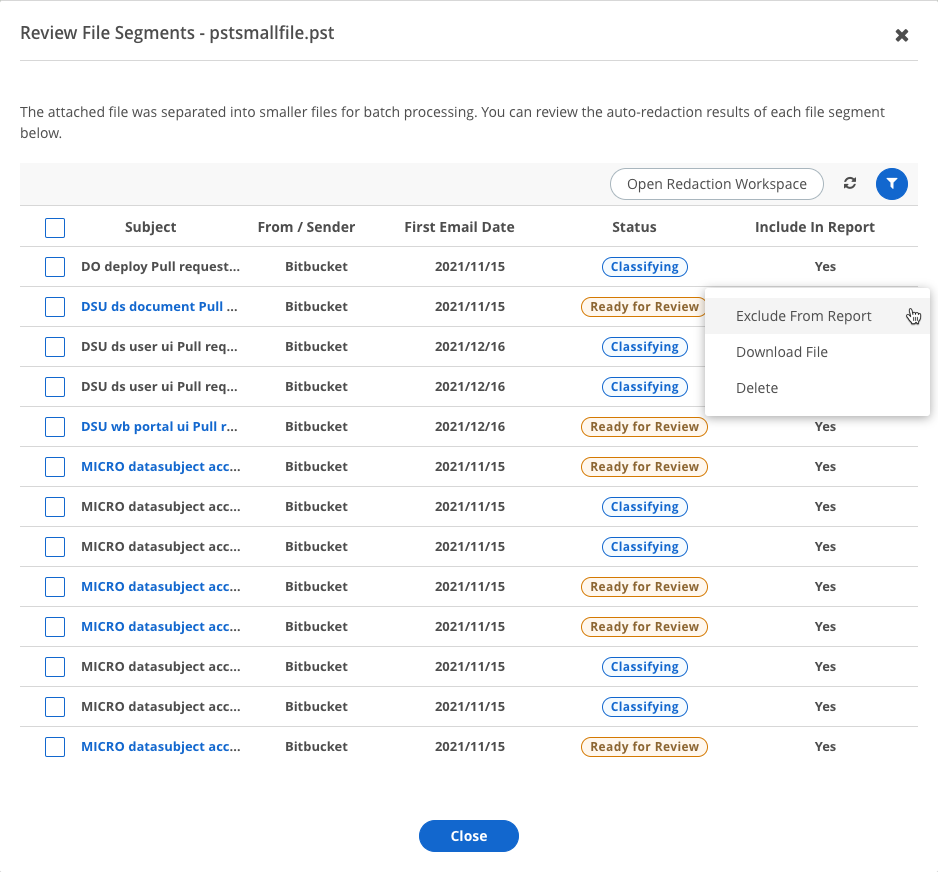 Uploading and Sharing PST Files | MyOneTrust