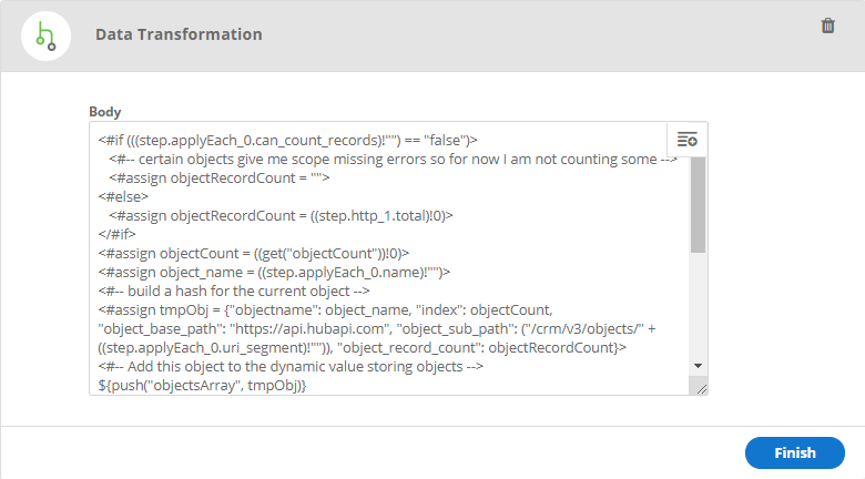 Using Subflows and Data Transformation in Integration Workflows | MyOneTrust