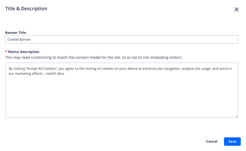 Customizing the Banner Template | MyOneTrust