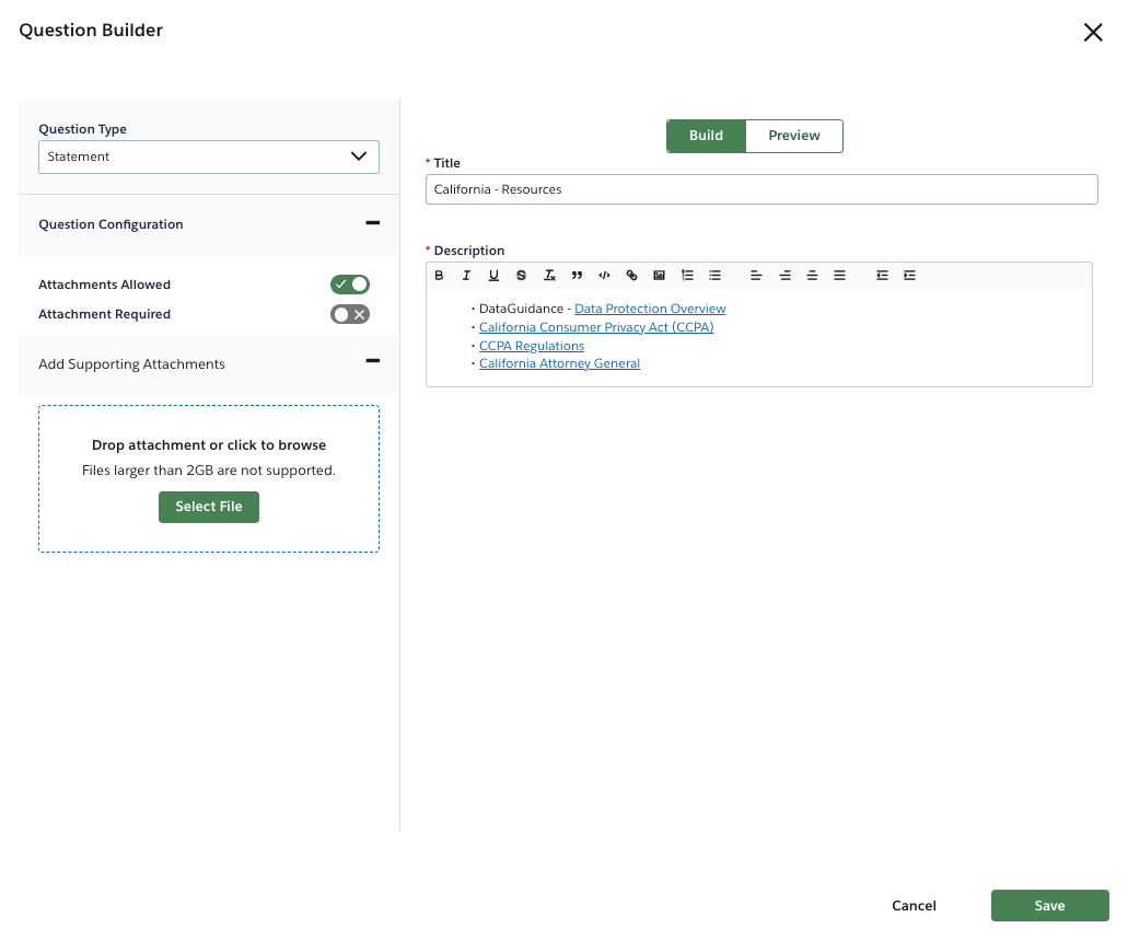 Adding, Editing, Reordering, and Deleting Questions | MyOneTrust