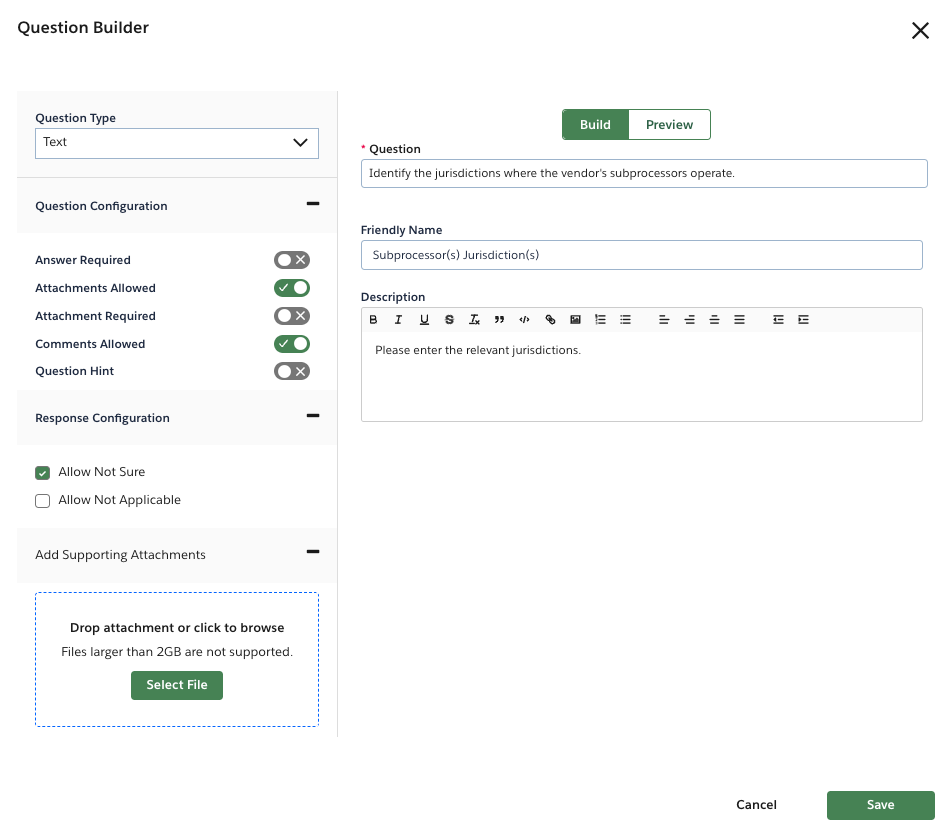 Adding, Editing, Reordering, and Deleting Questions | MyOneTrust