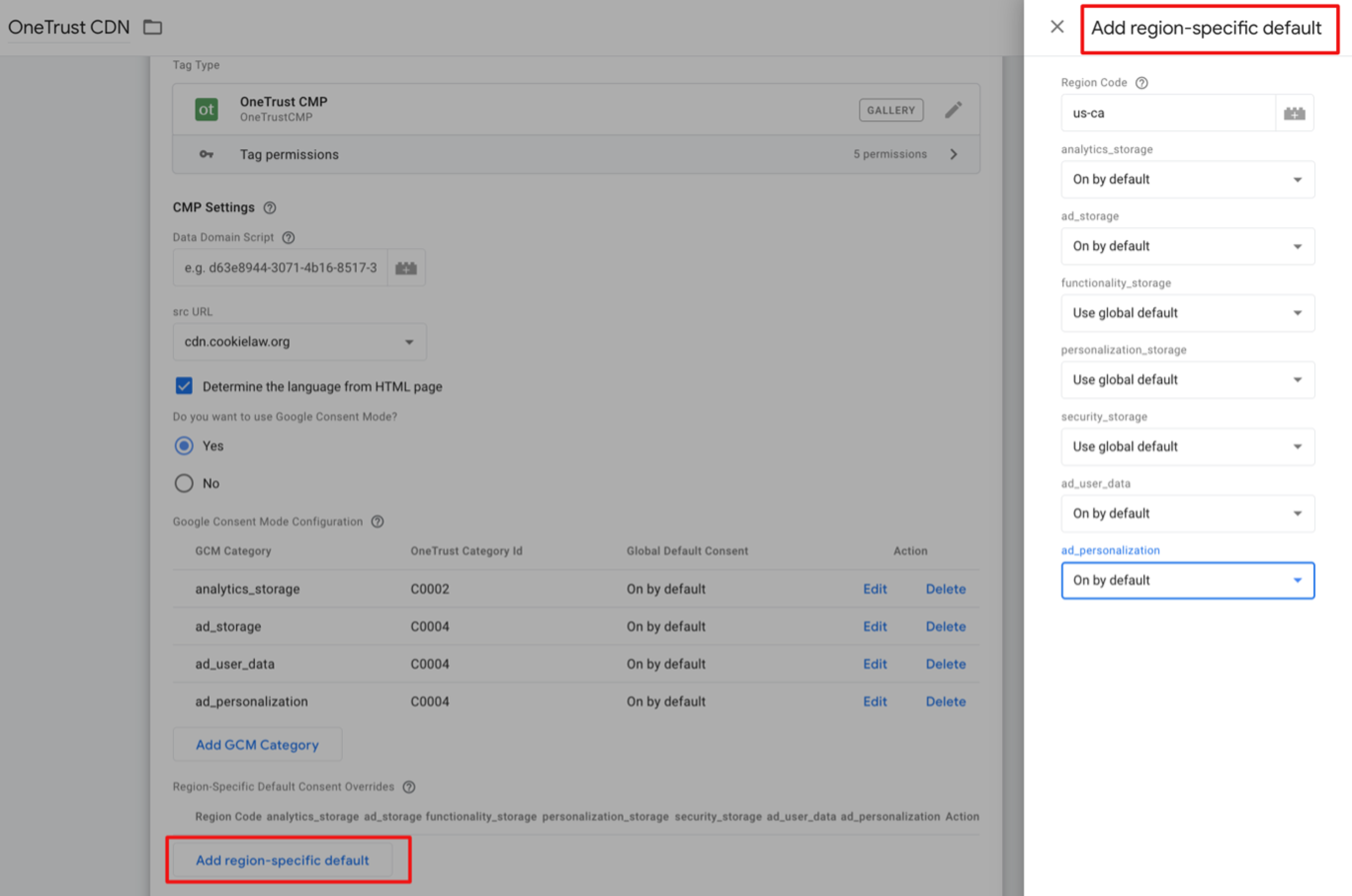Cookie Consent Integration with Google Consent Mode | MyOneTrust
