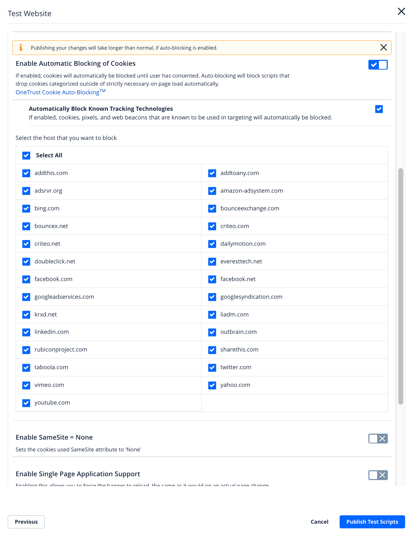 OneTrust Cookie Auto-Blocking™ | MyOneTrust