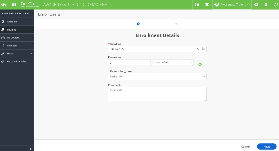 Step-by-Step Onboarding Guide: OneTrust Training & Learning Management ...