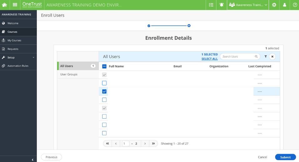 Step-by-Step Onboarding Guide: OneTrust Training & Learning Management System (LMS) | MyOneTrust