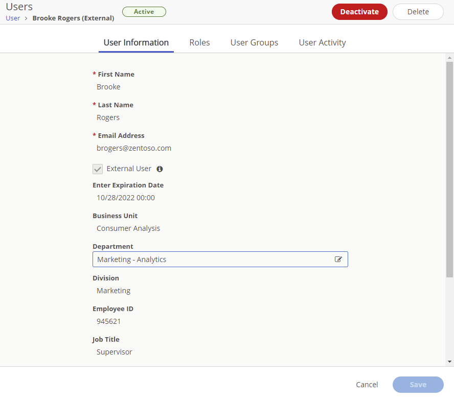 Adding and Editing Users | MyOneTrust