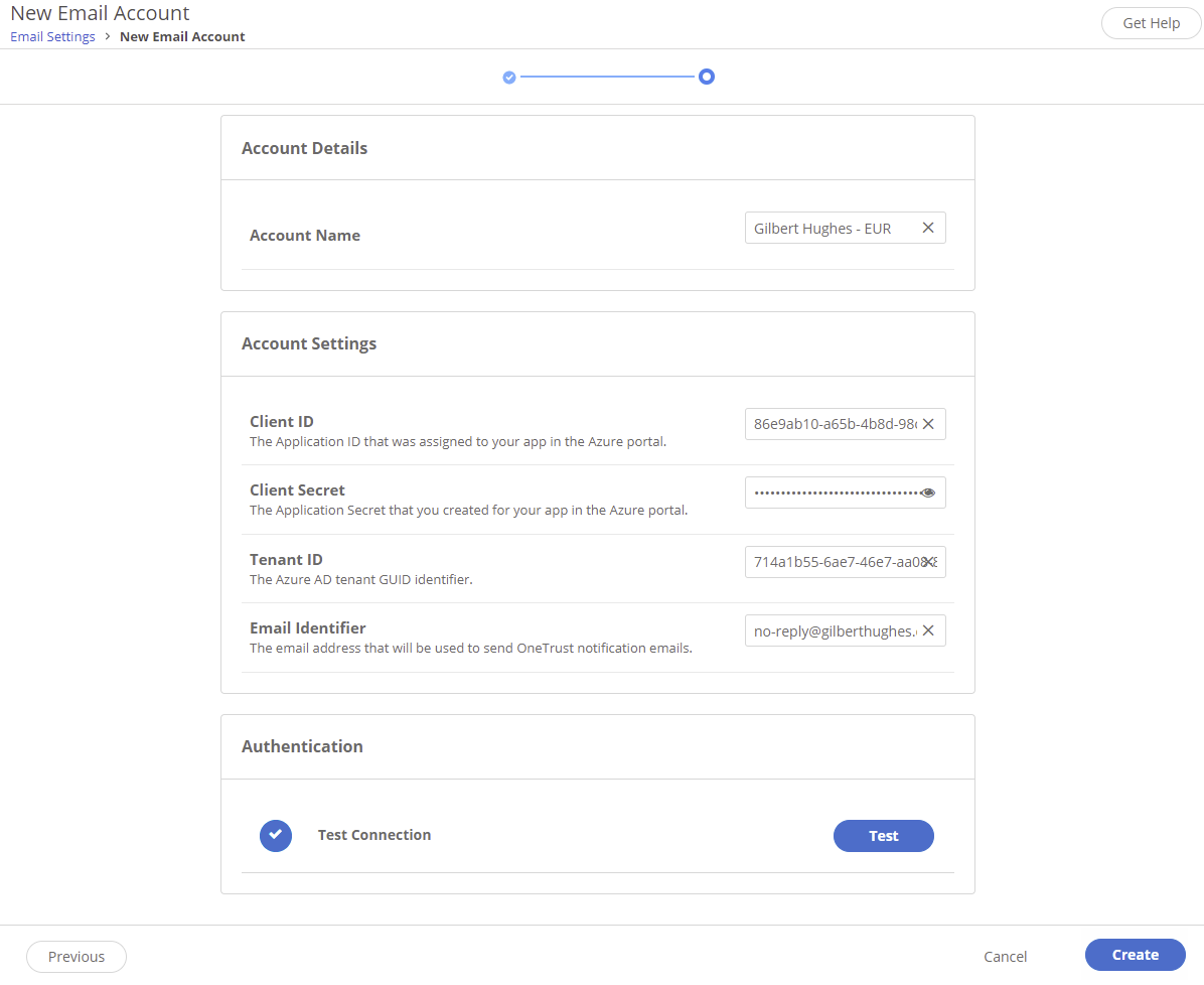 Configuring Microsoft Exchange Email Accounts | MyOneTrust
