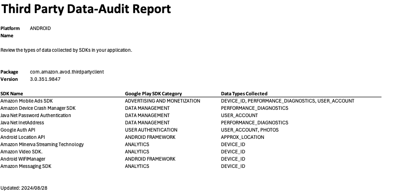 Viewing and Categorizing Mobile App Consent Scan Results | MyOneTrust