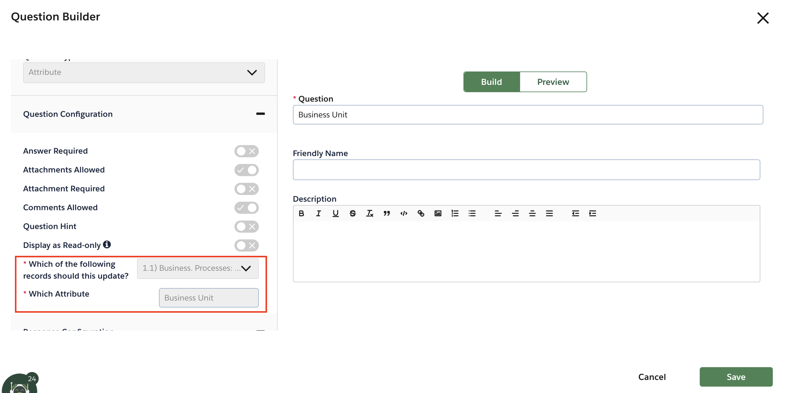 Confirming and Updating Attribute Answer Options from an Assessment | MyOneTrust