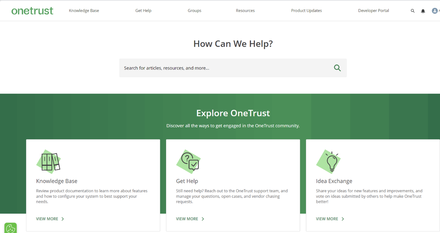 Welcome to myOneTrust | MyOneTrust