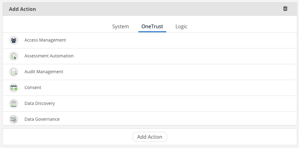 Managing Custom Integration Workflows | MyOneTrust