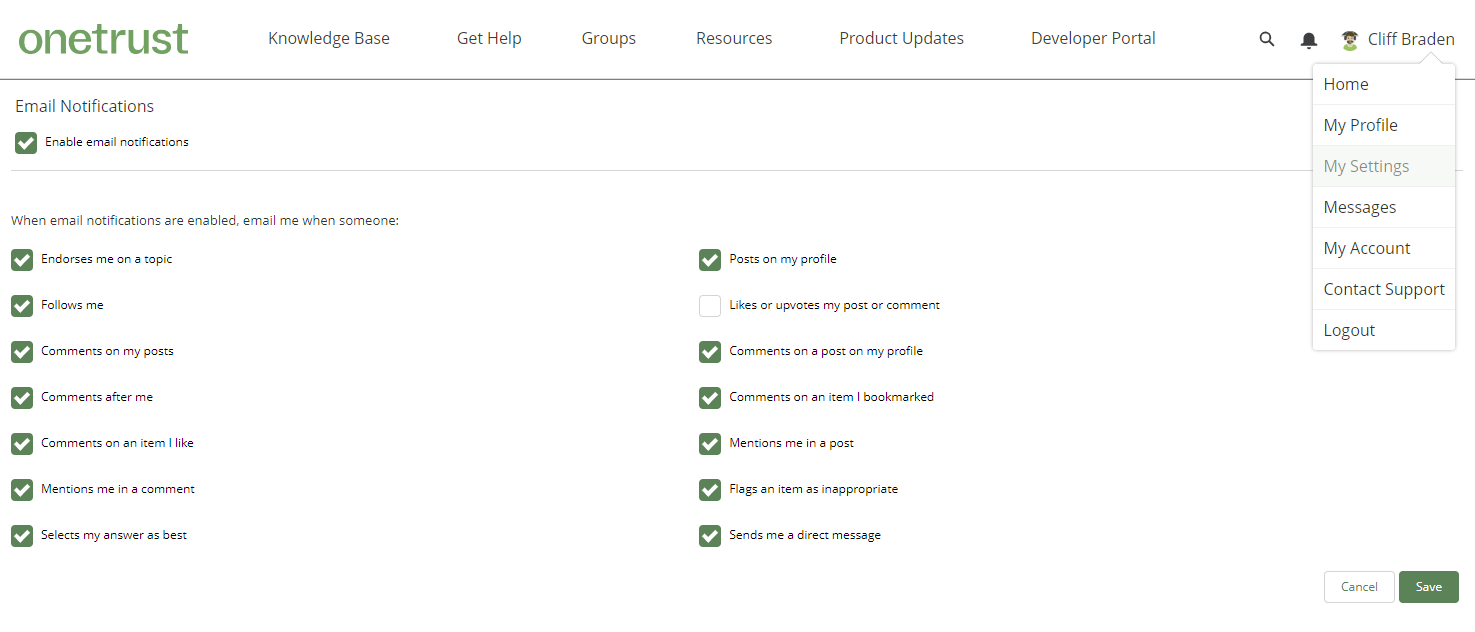 myOneTrust FAQ | MyOneTrust