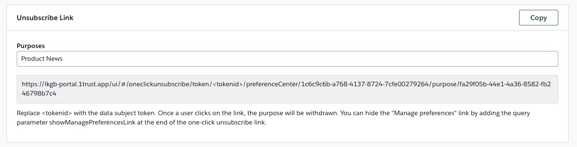 Using the One-click Unsubscribe Functionality | MyOneTrust