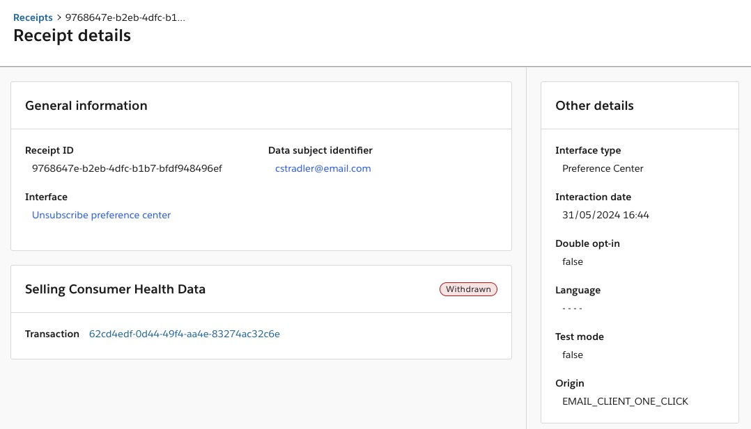 Using the One-click Unsubscribe Functionality | MyOneTrust