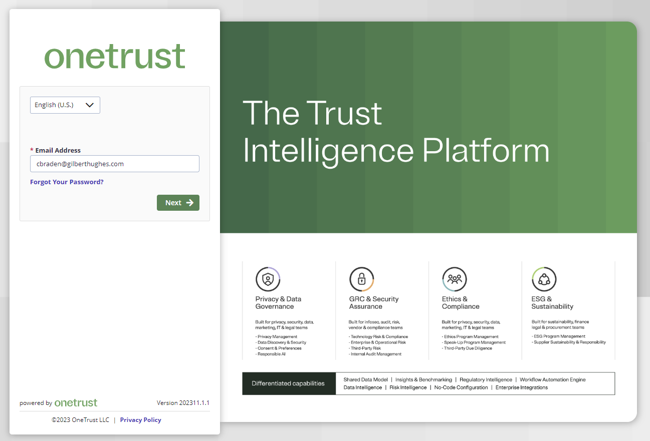 Getting Started with the OneTrust Platform | MyOneTrust