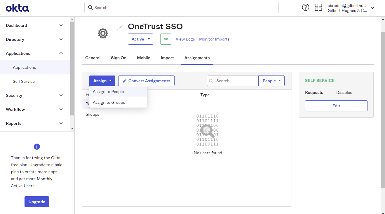 Configuring OneTrust with Okta for Single Sign-On (SSO) Authentication ...