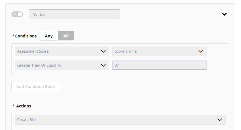 Configuring Assessment Scoring | MyOneTrust