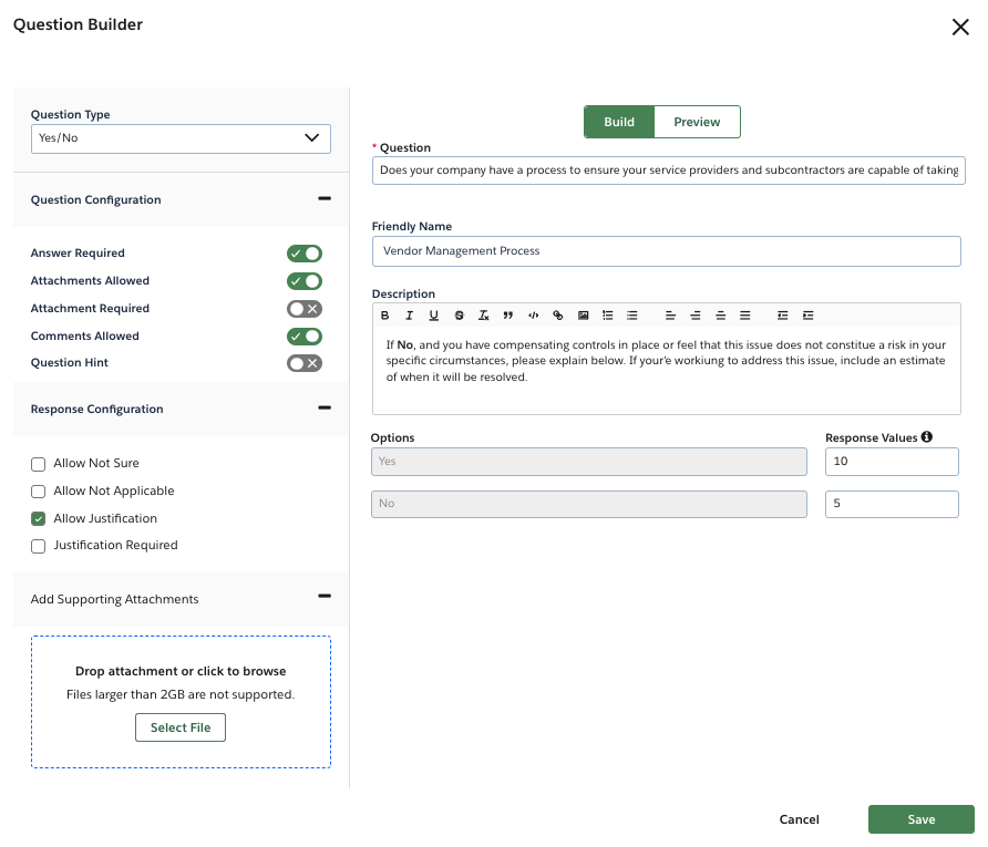 Configuring Assessment Scoring | MyOneTrust