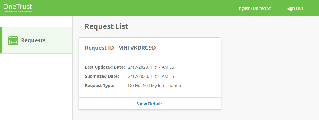 Accessing the Privacy Portal | MyOneTrust