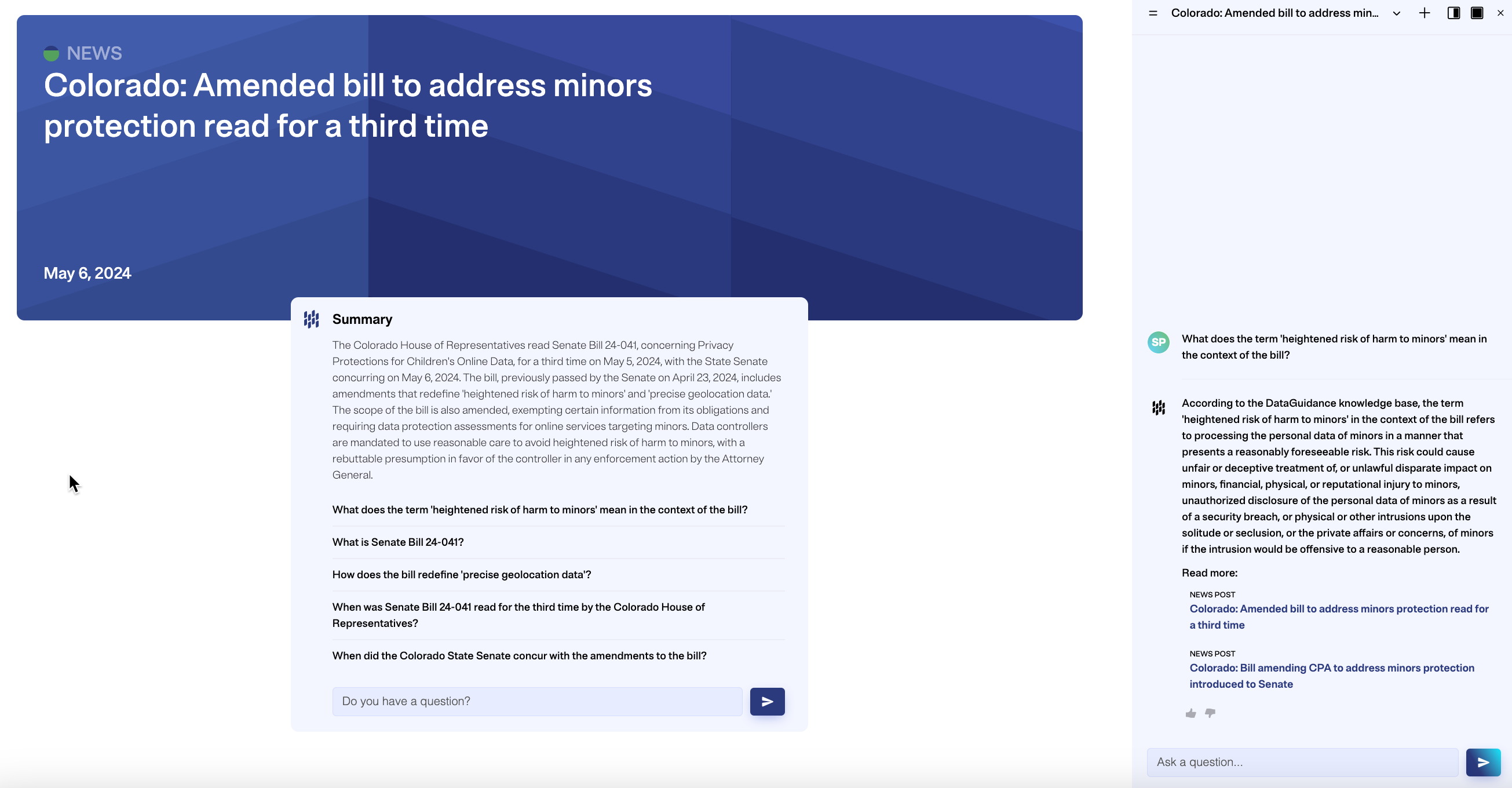 OneTrust DataGuidance Feature Guide | MyOneTrust
