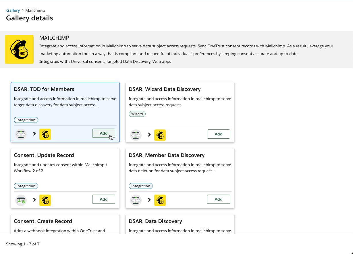 Creating Integrations | MyOneTrust