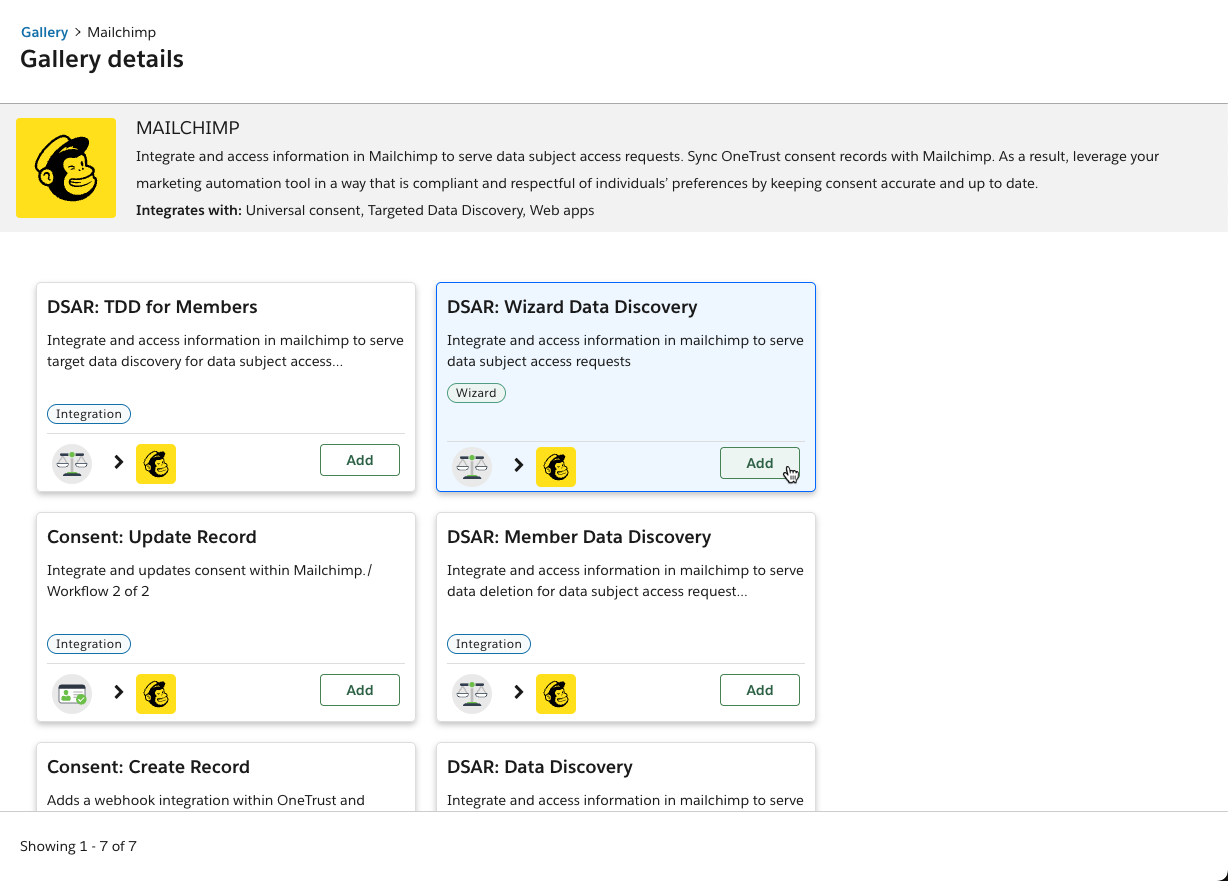Creating Integrations | MyOneTrust